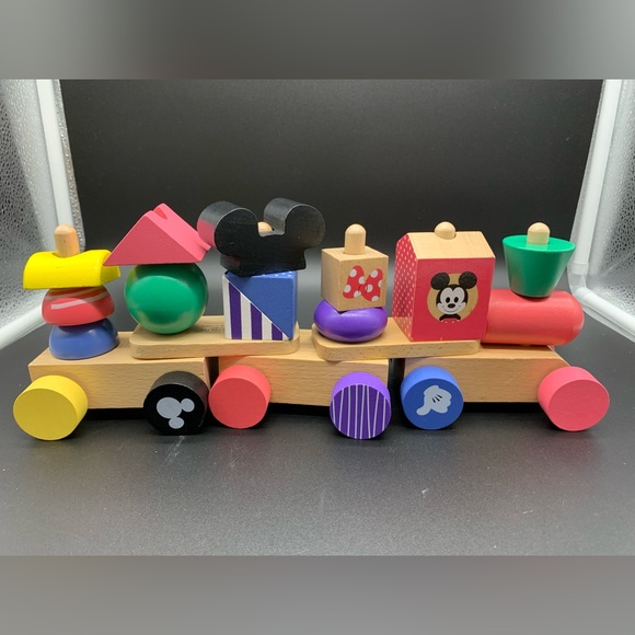 Disney | Toys | Disney Wooden Toys Mickey Friends Mickey Mouse Stacking ...